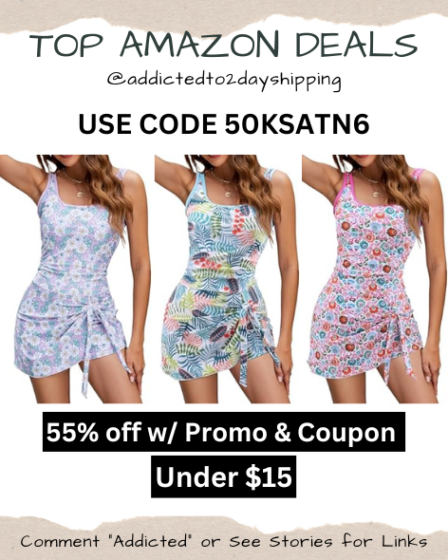 Under $18 Swimsuits – 3/21 – Addicted To 2 Day Shipping